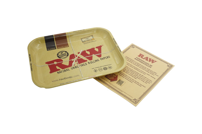 RAW Metal Rolling Tray : Medium – Black Label