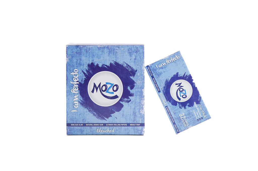 Mozo White rolling paper with tips – Black Label